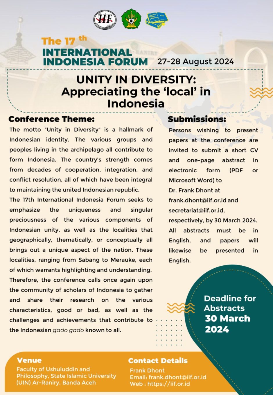 INTERNATIONAL INDONESIA FORUM – An International Community of Scholars ...